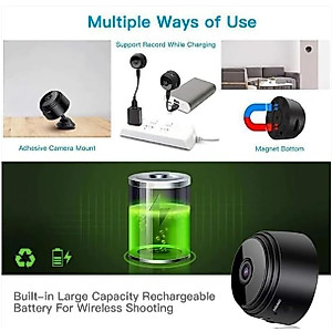 Camtrix Magnetic Mini Security Camera,Mini 1080p HD Wireless Magnetic Security Camera, Night Vision Motion Detection Security Cam Covert Cameras with App for Home Indoor Outdoor (2 pcs)