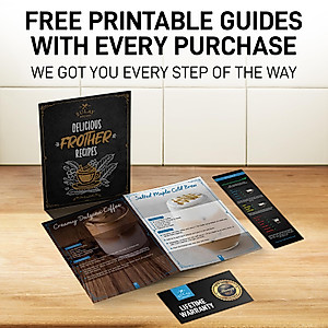 Zulay Double Whisk Milk Frother Handheld Mixer- High Powered Frother For Coffee With Improved Motor - Electric Whisk Drink Mixer For Cappuccino, Frappe, Matcha & More, Twin Whisk (Cotton Candy)