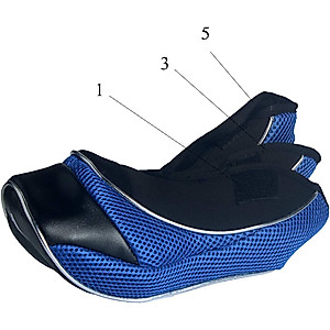 Andux Golf 460cc Driver Fairway Wood Club Head Covers Hook & Loop Set of 3