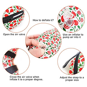 Purrrfect Life Protective Inflatable Collar for Dogs and Cats - Soft Pet Recovery Collar Does Not Block Vision, Prevents Pets from Touching Stitches, Wounds and Rashes (Floral - 1, Neck 6" - 8")