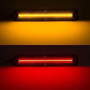 Aexploer LED Side Marker Lights Compatible with F100/150/250/350 1973-1979,for Econoline E100/150/250 1975-1991,for Bronco 1978-1979,Side Markers Lamps Lights Assembly(Smoked Lens)