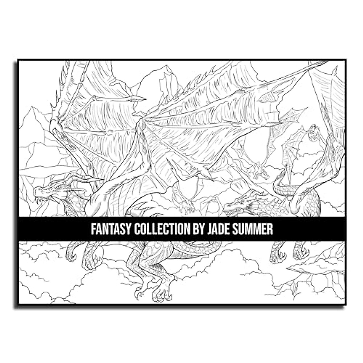 Fantasy Collection: An Adult Coloring Book with 100+ Incredible Coloring Pages of Mermaids, Fairies, Vampires, Dragons, and More!