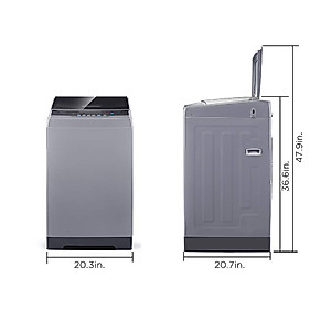 COMFEE’ 1.6 Cu.ft Portable Washing Machine, 11lbs Capacity Fully Automatic Compact Washer with Wheels & Euhomy Compact Laundry Dryer 1.8 cu.ft, Stainless Steel Clothes Dryers With Exhaust Pipe