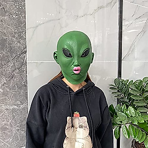 Green Fish Mask, Funny Animal Mask, Latex Fish Head Costume For Adults Halloween Animal Fish Head Mask