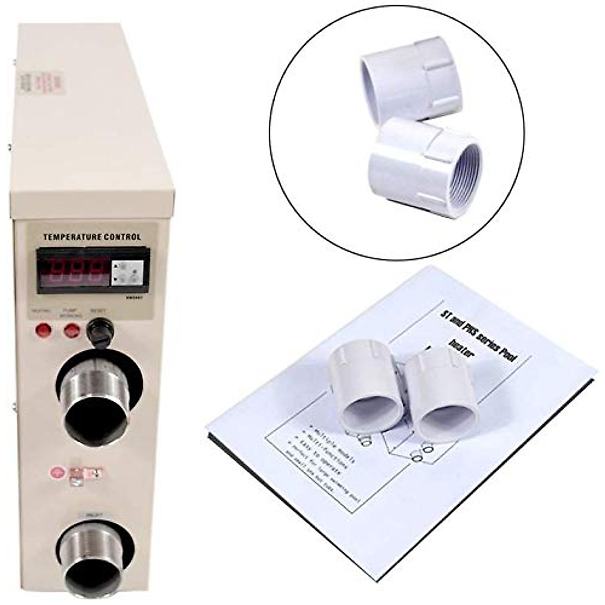 IIS 220V 240V 18KW Premium Quality Water Heater Thermostat Swimming Pool Thermostat SPA Bath Portable Pool Heater Electric Water Heater Thermostat Heater Pump