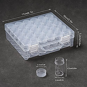 Bead Organizer, Bead Containers, Craft Storage Containers Diamond Painting Storage Containers Bead Storage Containers with Lids Diamond Painting Box Glitter Containers for DIY Art Crafts Nail (2 Pack)