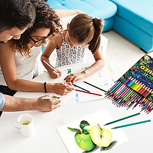 XKDOUS 48 Colored Pencils, Easy Sharpening Colored Pencil Set for Drawing Blending Shading, Gift for Art Beginners