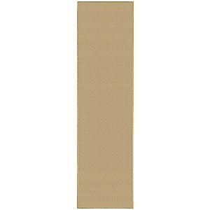 Garland Rug Medallion Area Rug, 2-Feet by 12-Feet, Tan