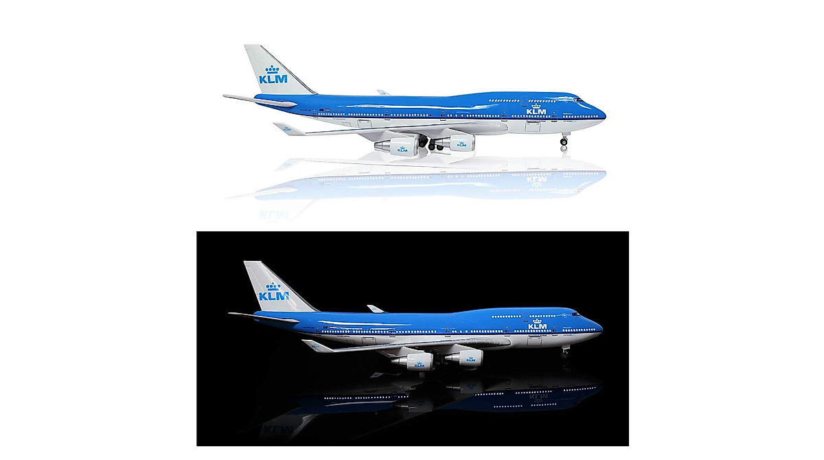 24-Hours 18” Scale Airplane Model with LED Light by KLM