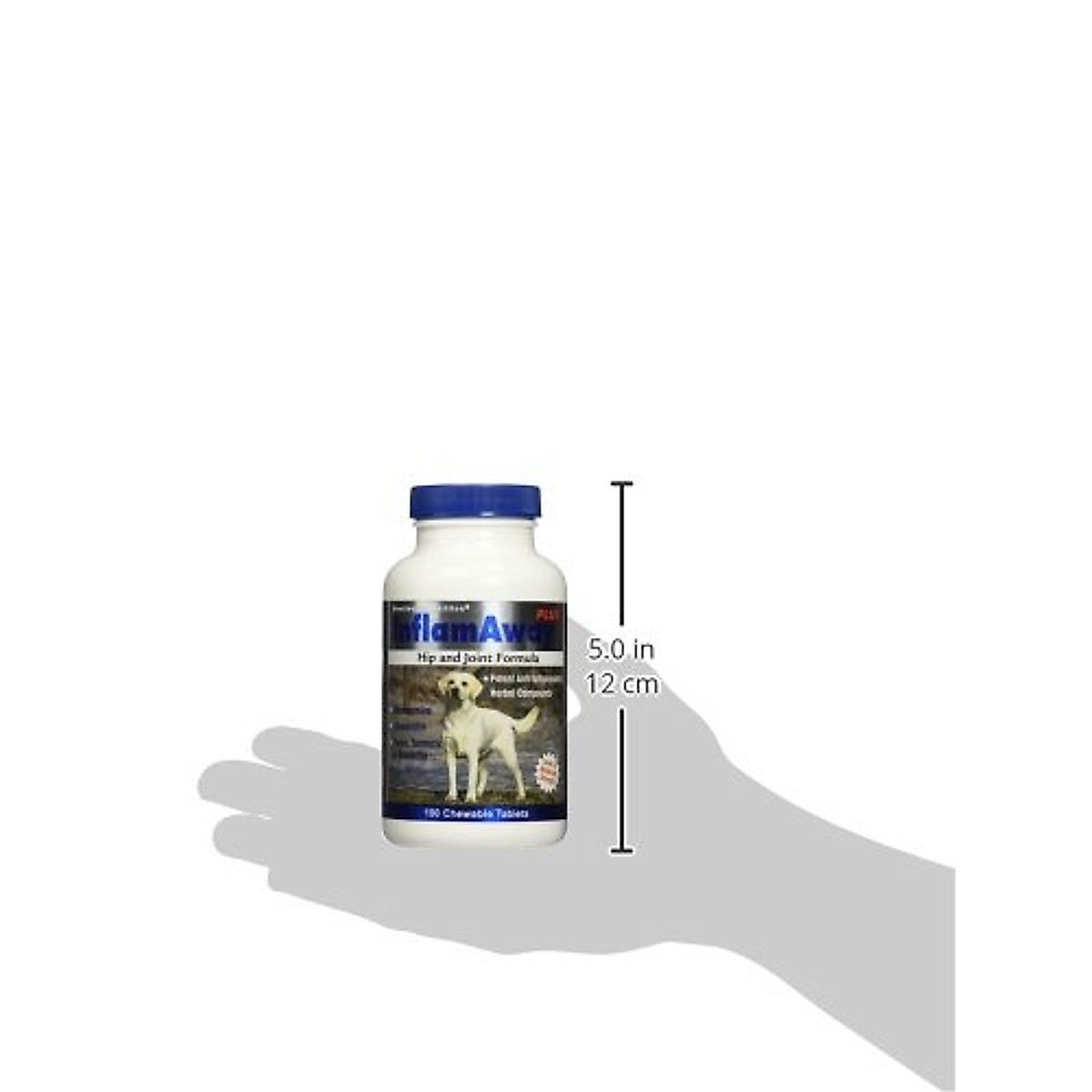 InflamAway Plus Hip and Joint Formula for Dogs - 100 Tablets