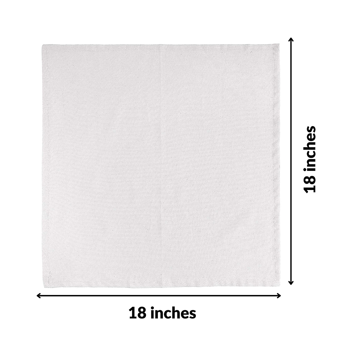 Fingercraft Dinner Cloth Napkins, Cotton Linen Blend 12 Pack Natural Premium Quality, Mitered Corners for Every Day Use Napkins are Pre Shrunk and Good Absorbency Christmas Cloth Napkins Ivory