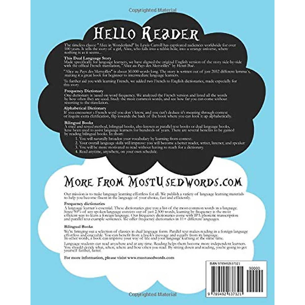 Alice in Wonderland - Alice au Pays des Merveilles - A French to English Bilingual Book with French to English Dictionary: Learn French Fast and Easy ... Parallel Text Books (French Bilingual Books)