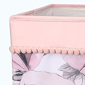 Lambs & Ivy Signature Botanical Baby Storage/Hamper - Pink, Floral