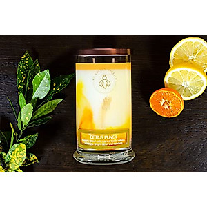 My Golden Firefly Scented Candles for Home and Spa | Citrus Punch Candle | 70+ Burning Hours, 16 Oz Large Candle | All Natural Soy Candle, Notes of Lemon Verbena, White Tea, Ginger (Citrus Punch)