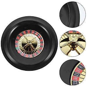 Cabilock Poker Table Roulette Wheel Table Poker Wheel Rotating Poker Wheel Prop Game Wheel Poker Game Prop Party Game Prop Poker Supply Decorative Poker Wheel Plastic