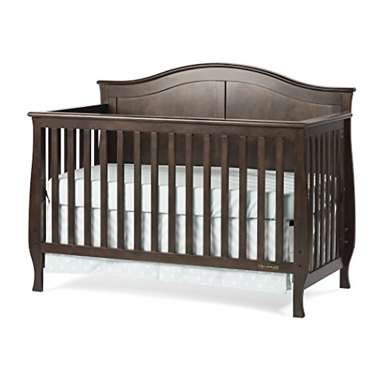 Child Craft Camden 4-in-1 Convertible Crib, Baby Crib Converts to Day Bed, Toddler Bed and Full Size Bed, 3 Adjustable Mattress Positions, Non-Toxic, Baby Safe Finish (Slate)