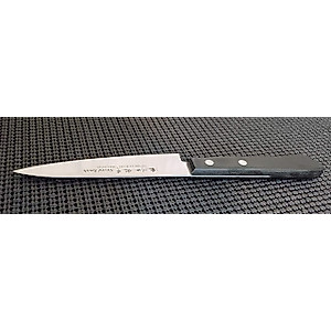 Satake Made In Japan Molybdenium Vanadium Stainless Steel Chef's Knife (801-850 Petty Blade 120mm) Wood,Stainless Steel,Natural