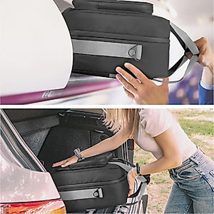 FOREGOER PS5 Travel Case, Carrying Case Travel Bag for Playstation 5 Console, Storage Bag for Games Accessories, Compatible with PS 5 Console Controller Disk Digital Edition -- Black