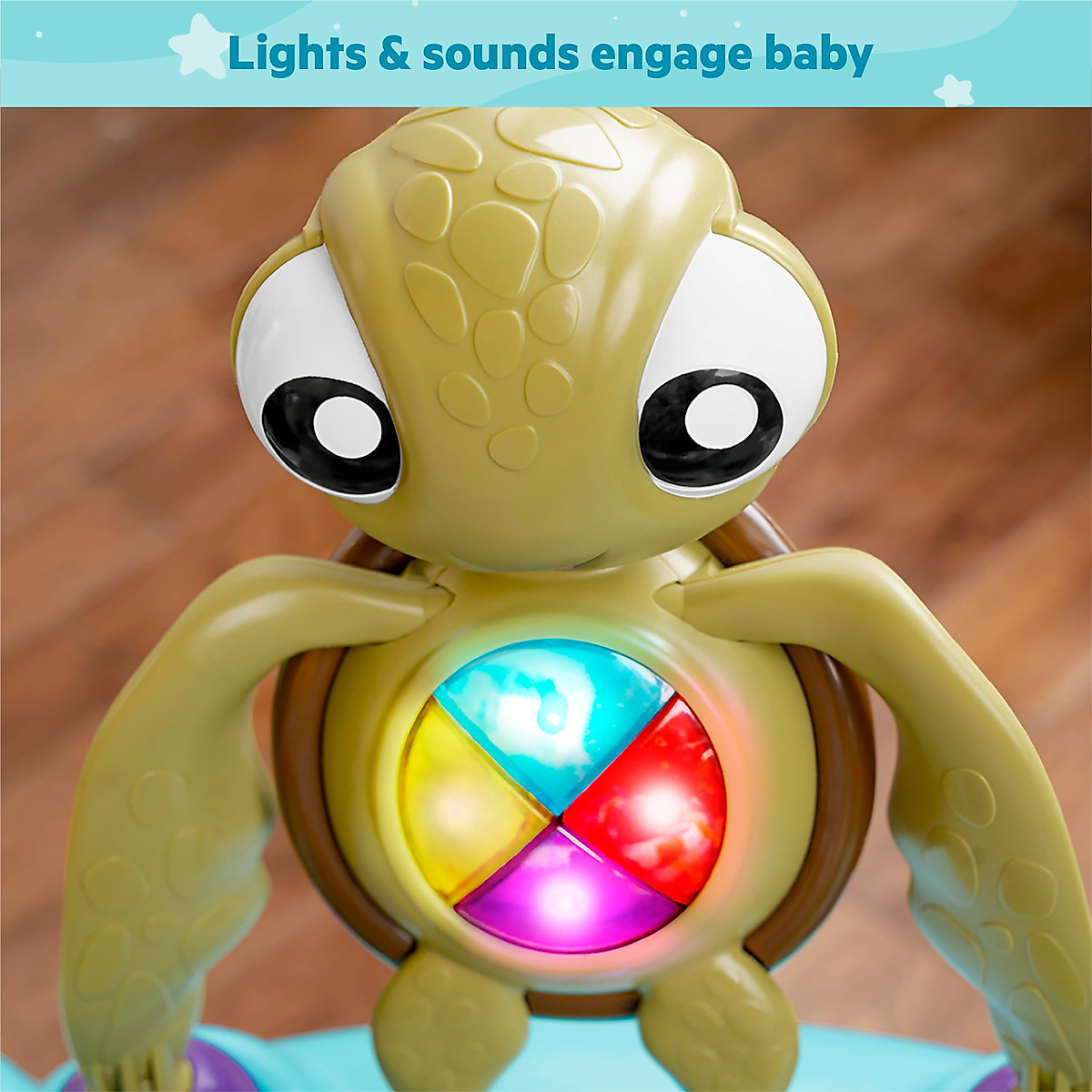 Bright Starts Disney Baby Finding Nemo Sea of Activities Jumper, Ages 6 months + & Disney Baby Finding Nemo Mr. Ray Ocean Lights & Music Gym, Ages Newborn +