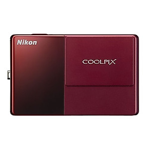 Nikon Coolpix S70 12.1MP Digital Camera with 3.5-inch OLED Touch Screen and 5x Wide Angle Optical Vibration Reduction (VR) Zoom (Red)