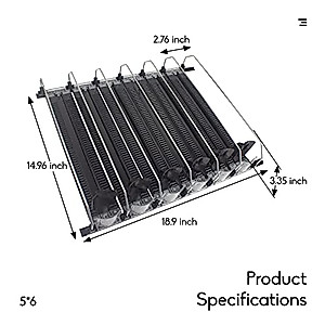 CNDSE Soda Can Organizer for Refrigerator,Spring Loaded Fridge Drink Organizer,Width-adjustable Push Rod Slide Rail Drink Dispenser for Refrigerator,Black (14.9in-6)