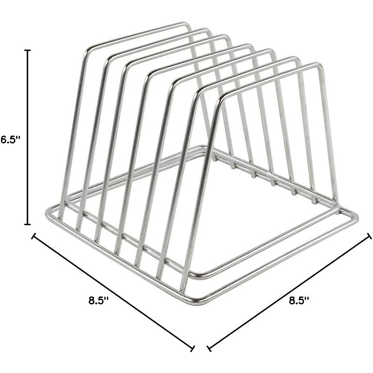 Commercial Cutting Board Rack - Stainless Steel, No Rusting - Holds 6 Small Boards