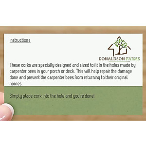 Donaldson Farms Carpenter Bee Corks - 100 Pack