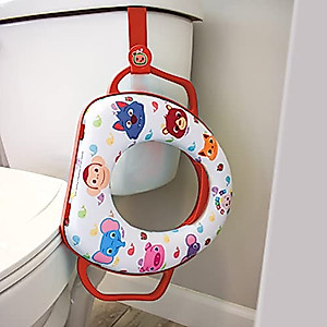 Sunny Days Entertainment CoComelon Soft Potty Training Seat, Red