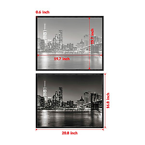 Annecy 16x20 Picture Frame Black（2 Pack）, 16 x 20 Picture Frame for Wall Decoration, Classic Black Minimalist Style Suitable for Decorating Houses, Offices, Hotels