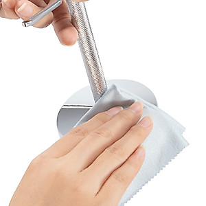 CHARMMAN Safety Razor and Shaving Brush Stand, Extra Wide Openings, Wider Base, Manly Look