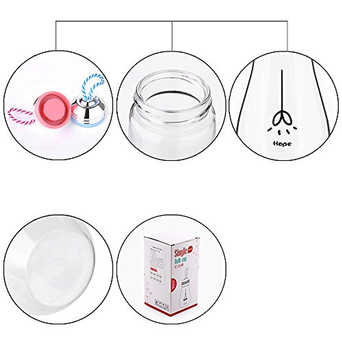 Keemanman Creative Bulb Cup,BPA Free Glass Travel Tea Mug,Cute Water Bottle with Neoprene Sleeve 14 Ounce (yellow)