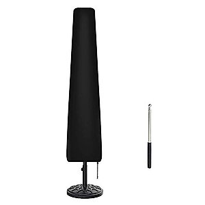 Umbrella Cover, Windproof, UV Resistant Market Parasol Covers 7ft to 11ft Waterproof Outdoor Patio Umbrella Cover