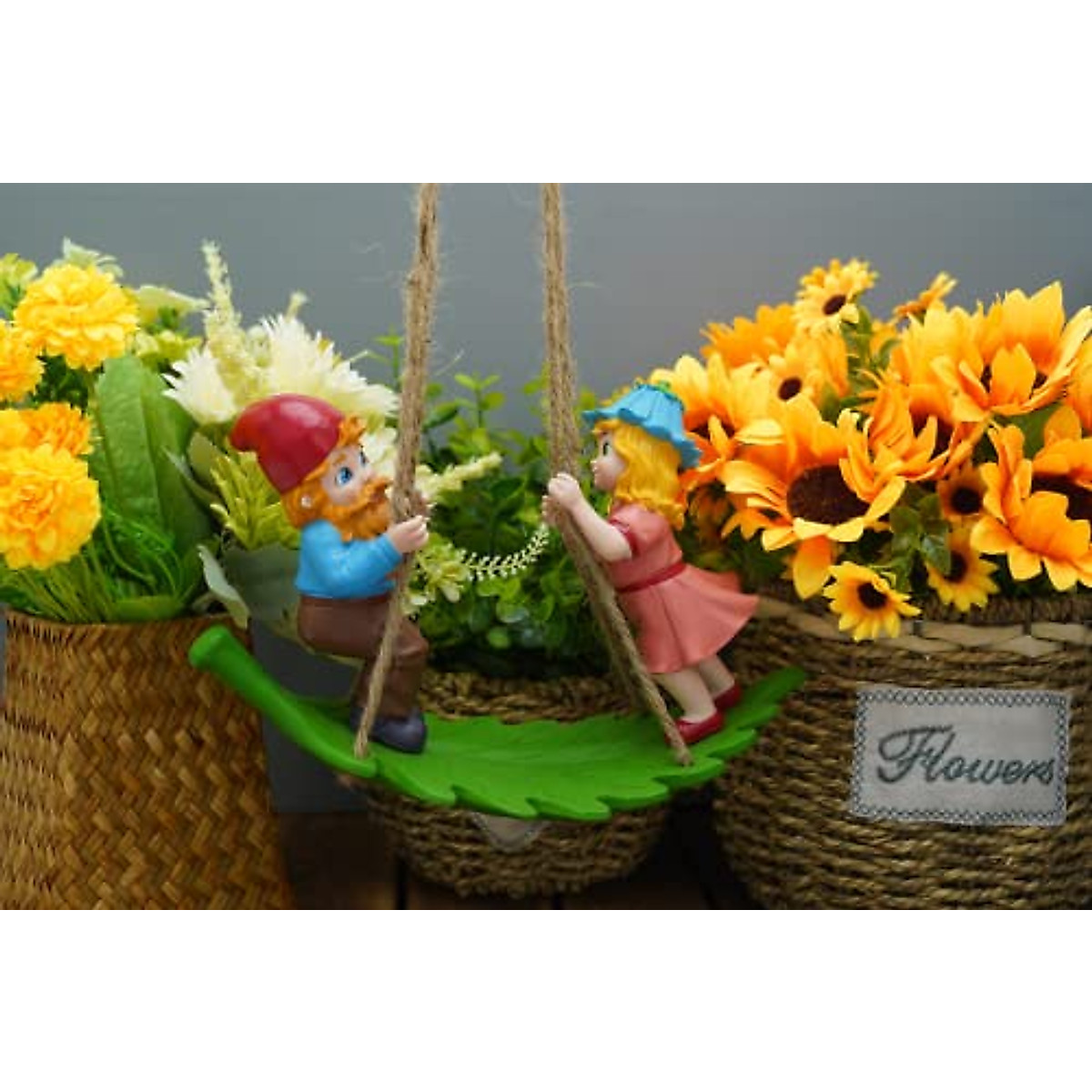 By Mark & Margot - Garden Gnomes Outdoor Statues Lawn Gnome Christmas Decorations - Beautiful Funny Handmade Gnome Garden Sculpture for Home or Yard Pefect Garden Decor As Holiday Art Gnome Gifts.