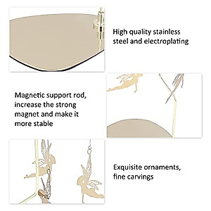 Garosa Round Triangular Tray Rotating Candlestick Scented Candle Romantic Revolving Lantern Table Rotating Candle Holder Spinning Candle Holder for Home Decoration Party(Little Fairy)