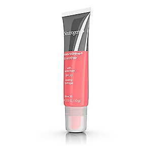 Neutrogena MoistureShine Lip Soother Gloss with SPF 20 Sun Protection, High Gloss Tinted Lip Moisturizer with Hydrating Glycerin and Soothing Cucumber for Dry Lips, Shine 30.35 oz