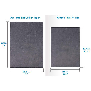 Selizo 100 Sheets Black Carbon Transfer Tracing Paper for Wood, Paper, Canvas and Other Art Surfaces (9 x 13 Inches)