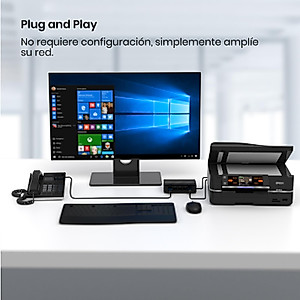 Tenda SG105, 5 Port Gigabit Switch, Unmanaged Home Ethernet Switch, Office Ethernet Splitter, Plug & Play, Plastic Case, Desktop/ Wall-Mount, Fanless Quiet, Limited Lifetime Protection