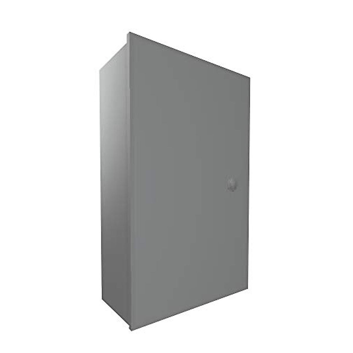 Ketcham 715K - 9" W x 15" H Lockable Series Surface Mounted Bright Annealed Stainless Steel Framed Mirror Medicine Cabinet