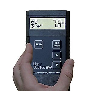 Lignomat BW Dual-Depth Pinless Moisture Meter with RH Capabilities for Measuring and evaluating Concrete slabs