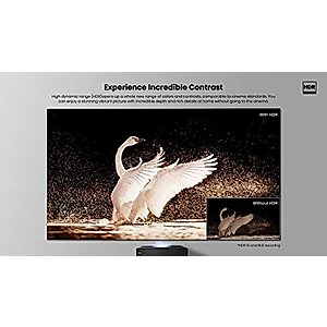 Hisense 120L5F Laser Cinema 4K Ultra Short Throw Laser Projector with 120” ALR Screen | 2700 ANSI Lumens | Android TV | HDR10 | Built-in Alexa and Google Assistant
