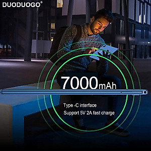 2023 Newest 128GB ROM + 6GB RAM Storage Tablet with Keyboard 10 Inch, Android 11 Tablet Newest Octa-core Processor, 2 in 1 Tablet with 1 Sim Slot+ 5G Dual WiFi network, 1920x1200 HD Display -Blue