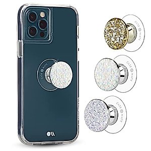 Case-Mate - Minis - Phone Grip - Cell Phone Holder - Suction Cup Cell Phone Stand [Removable for Wireless Charging] for iPhone 14 Pro Max/ 13 Pro Max/ 12 Pro Max/ S23 Ultra - Stardust/Gold/Diamond