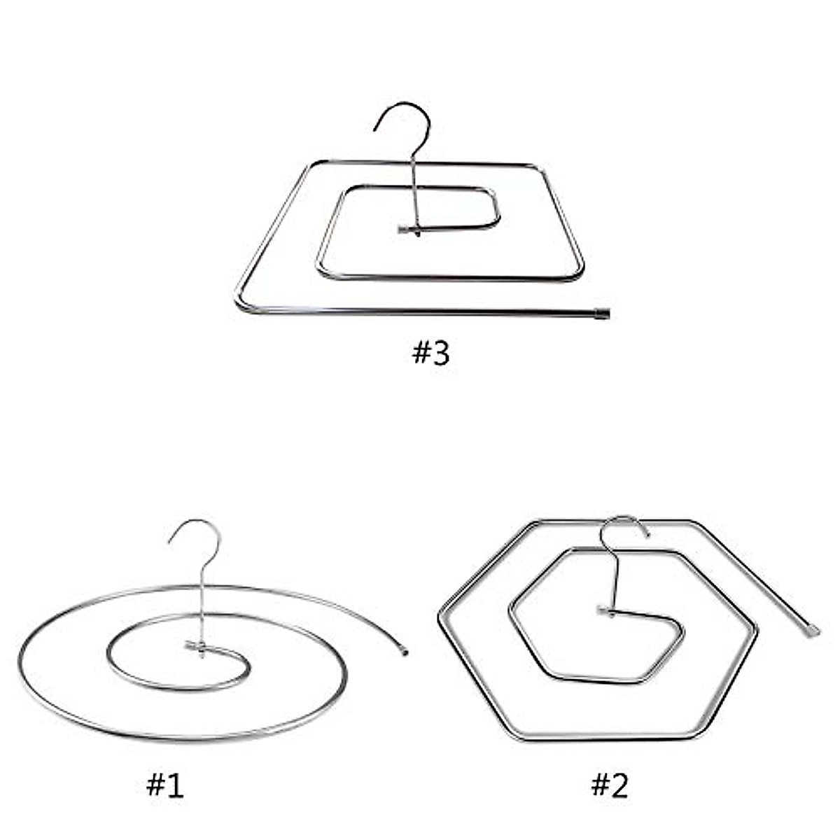 Hangers - Spiral Hanger - Home Bed Sheet Blanket Hook Rotating Cloths Rack Stainless Steel Spiraling Drying Rack