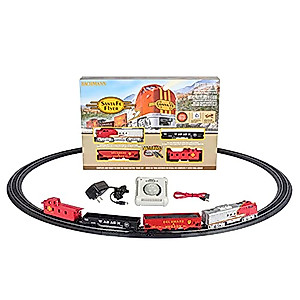 Bachmann Trains - Santa Fe Flyer Ready To Run Electric Train Set - HO Scale