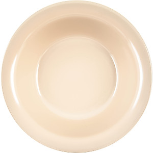 Carlisle FoodService Products Kingline Reusable Plastic Bowl Fruit Bowl for Home and Restaurant, Melamine, 5 Ounces, Tan, (Pack of 48)