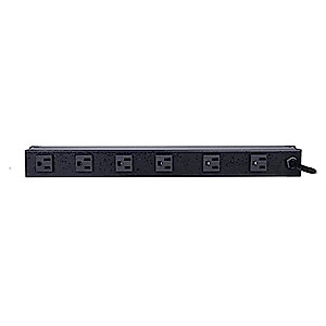 CyberPower CPS1215RMS Rackmount Surge Protector, 120V/15A, 12 Outlets, 15 ft Power Cord, 1U Rackmount