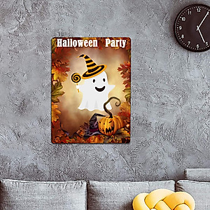 Eeypy Happy Halloween Party Lollipop Kid Metal Tin Sign Kitchen Home Decor Pub Funny Novelty Coffee Shop Restroom Club Yard Garden Farm Wall Decor Poster Street Tin Signs