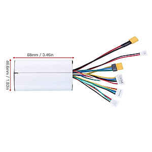 Alomejor E Bike Motor Controller 24V 250W Electric Scoooter Motor Display Controller Kit with LCD Display Panel (Controller + Throttle + Brake)