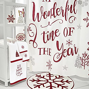 Avanti Linens - Fingertip Towel, 100% Cotton Velour, Holiday Decor, Set of Two (Sparkle Collection)