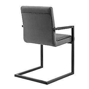 Modway Savoy Performance Velvet Dining Chair Set of 2, Gray